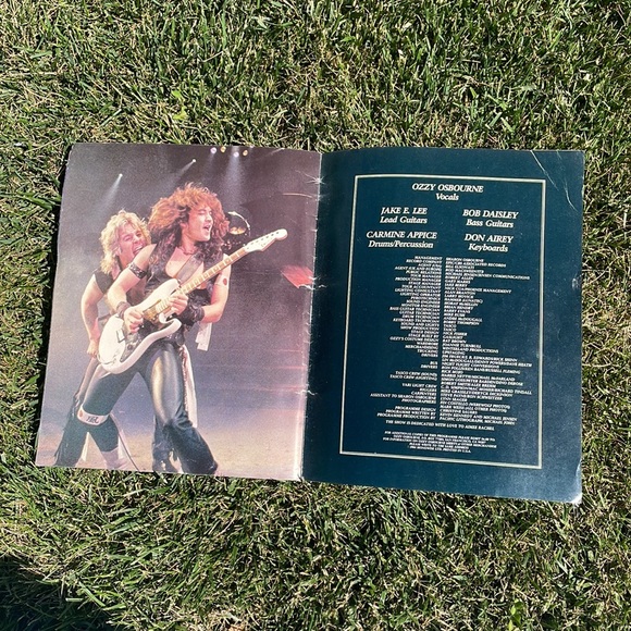 Other | Ozzy Osbourne Bark At The Moon World Tour 1984 Program | Poshmark